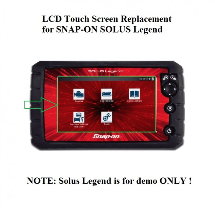 LCD Touch Screen Digitizer for Snap-on SOLUS Legend EESC336|Snap-On ...