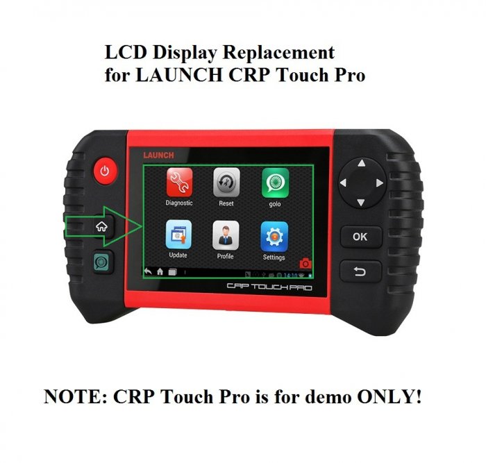 LCD Screen Display Replacement for LAUNCH CRP TOUCH PRO Scanner|LAUNCH ...