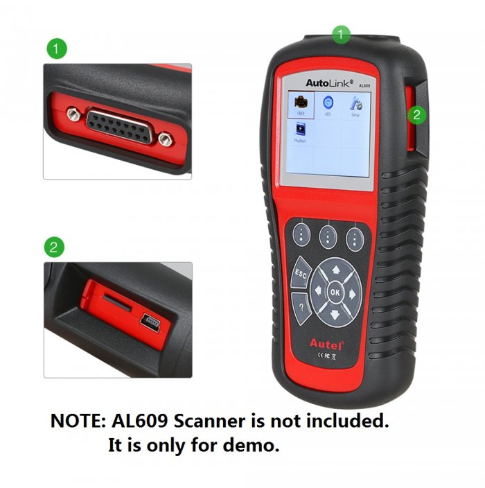 USB Cable and TF Card Reader for Autel AutoLink AL609 scanner|Autel ...
