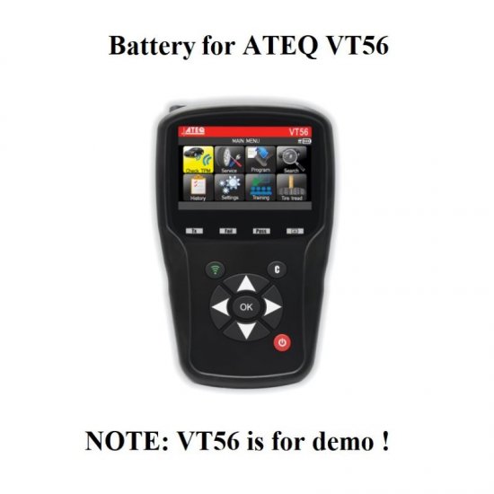 Battery Replacement for ATEQ VT56 TPMS Diagnostic Tool|ATEQ-VT56|ATEQ TPMS