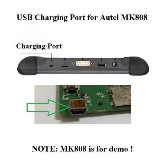 USB Charging Port Connector For Autel MaxiCOM MK808 MK808TS BT|Autel ...