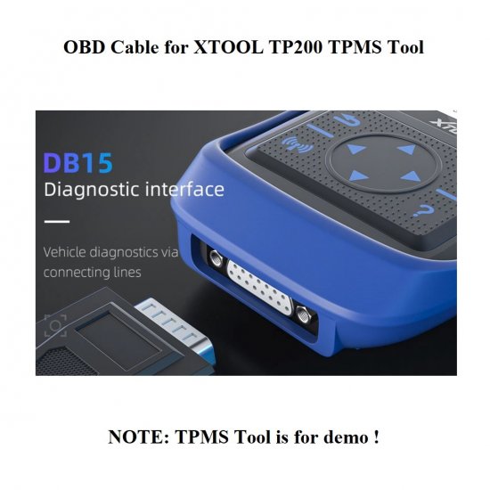 OBD2 16Pin Diagnostic Cable for XTOOL TP200 TPMS TOOL|XTOOL-TP200|XTOOL ...