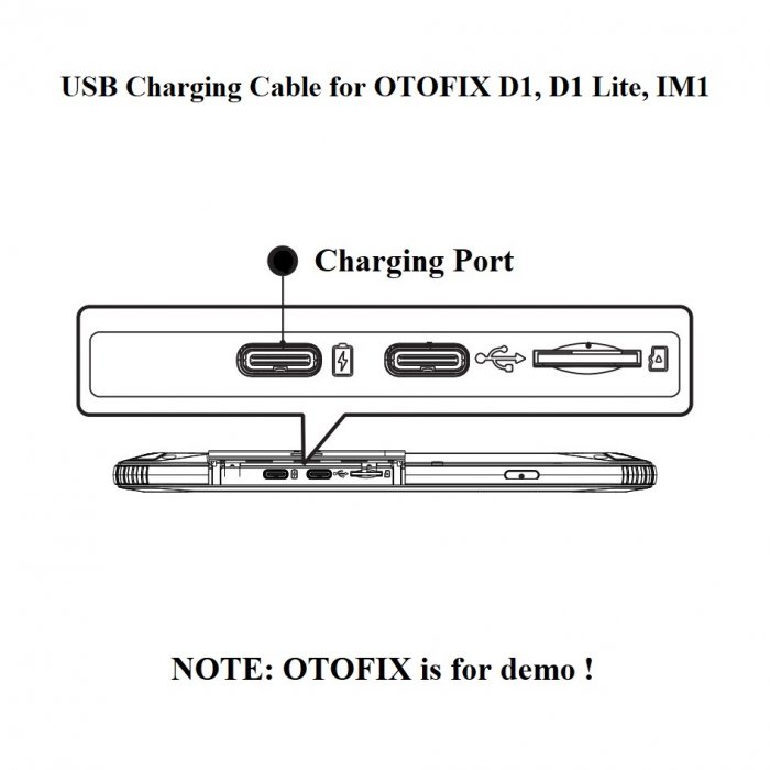 USB Charging Cable for OTOFIX D1 D1 LITE IM1 Scan Tool|OTOFIX-D1|AUTEL ...