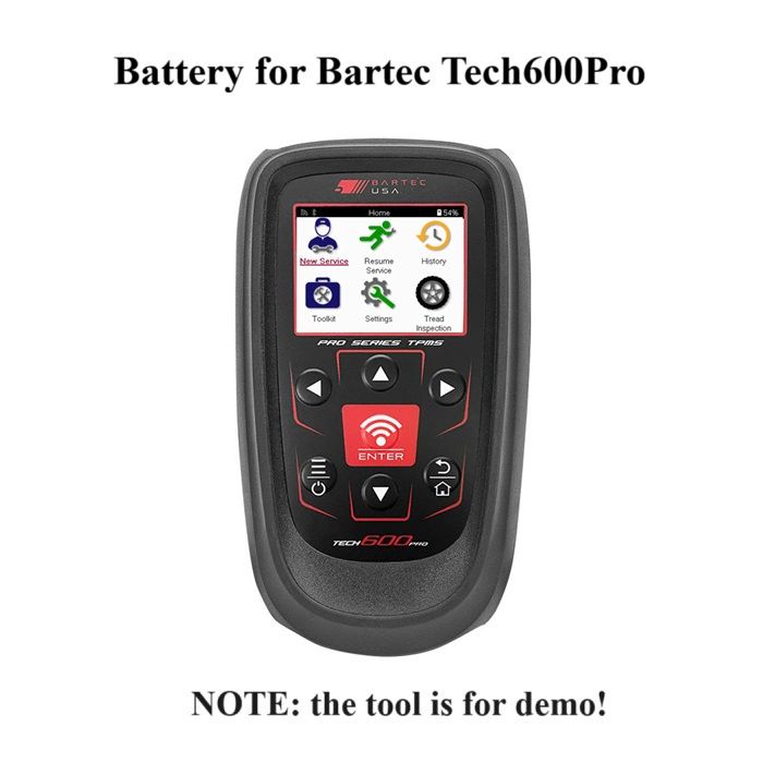 Battery Replacement for Bartec Tech600Pro TPMS Tool|Bartec-Tech600Pro ...