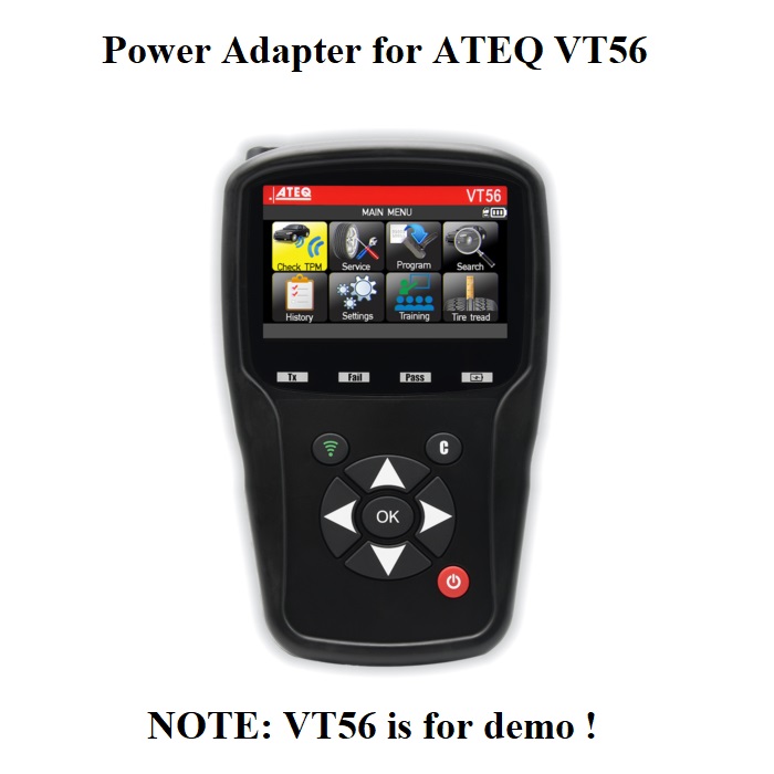 AC DC Power Adapter Wall Charger for ATEQ VT56 TPMS Tool|ATEQ-VT56|ATEQ ...