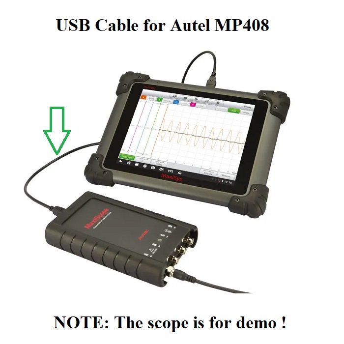 USB Cable for Autel MaxiScope MP408 Automotive Oscilloscope|Autel-MP408 ...
