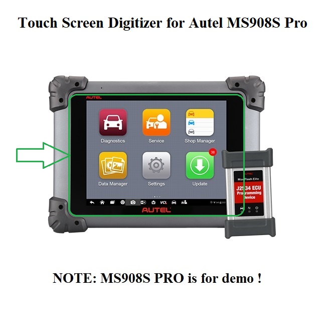 Touch Screen Digitizer Replacement for Autel MaxiSys MS908S PRO|Autel ...