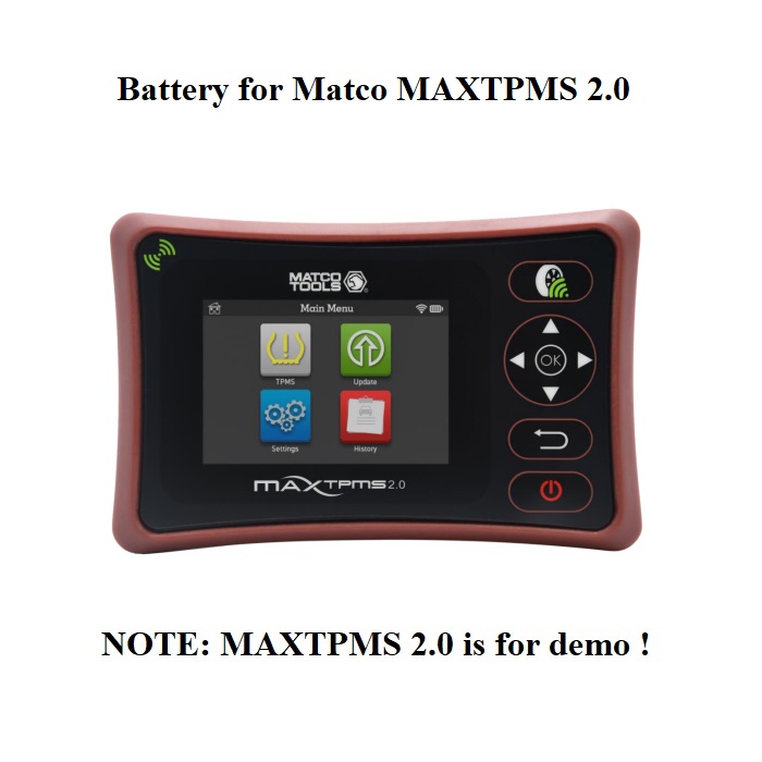 Battery Replacement for Matco Maximus TPMS 2.0 MAXTPMS 2.0|Matco ...