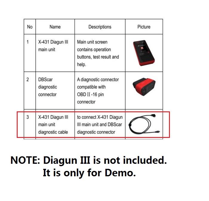 Diagnostic Cable USB Cable for LAUNCH X431 Diagun III Diagun3|LAUNCH ...